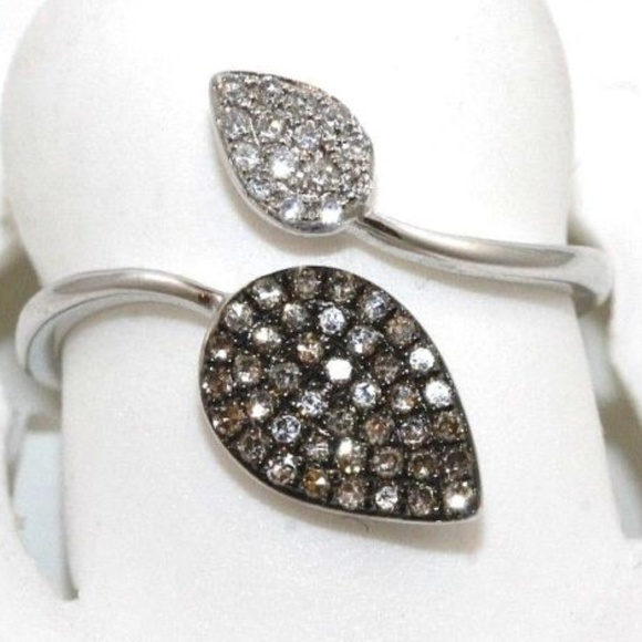 Jewelry | Black Lead Diamond Pave Ladys Ring 14k Wg 24ct | Poshmark